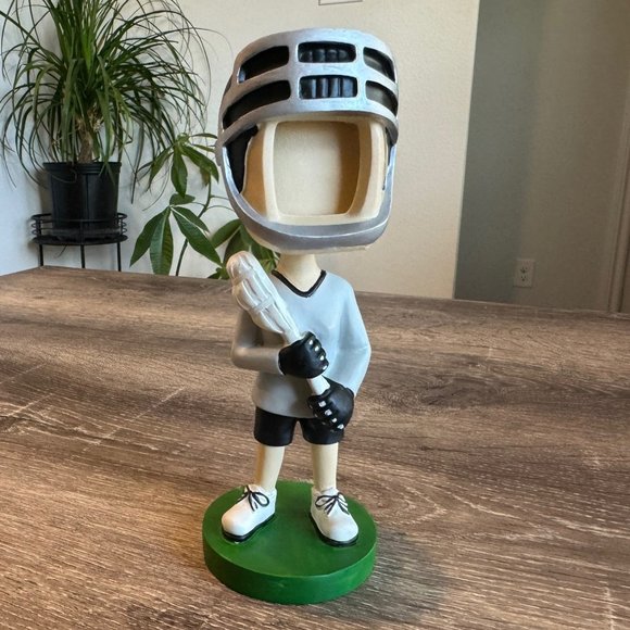 No brand | Art | Personalized Photo Frame Female Lacrosse Bobbleheads ...